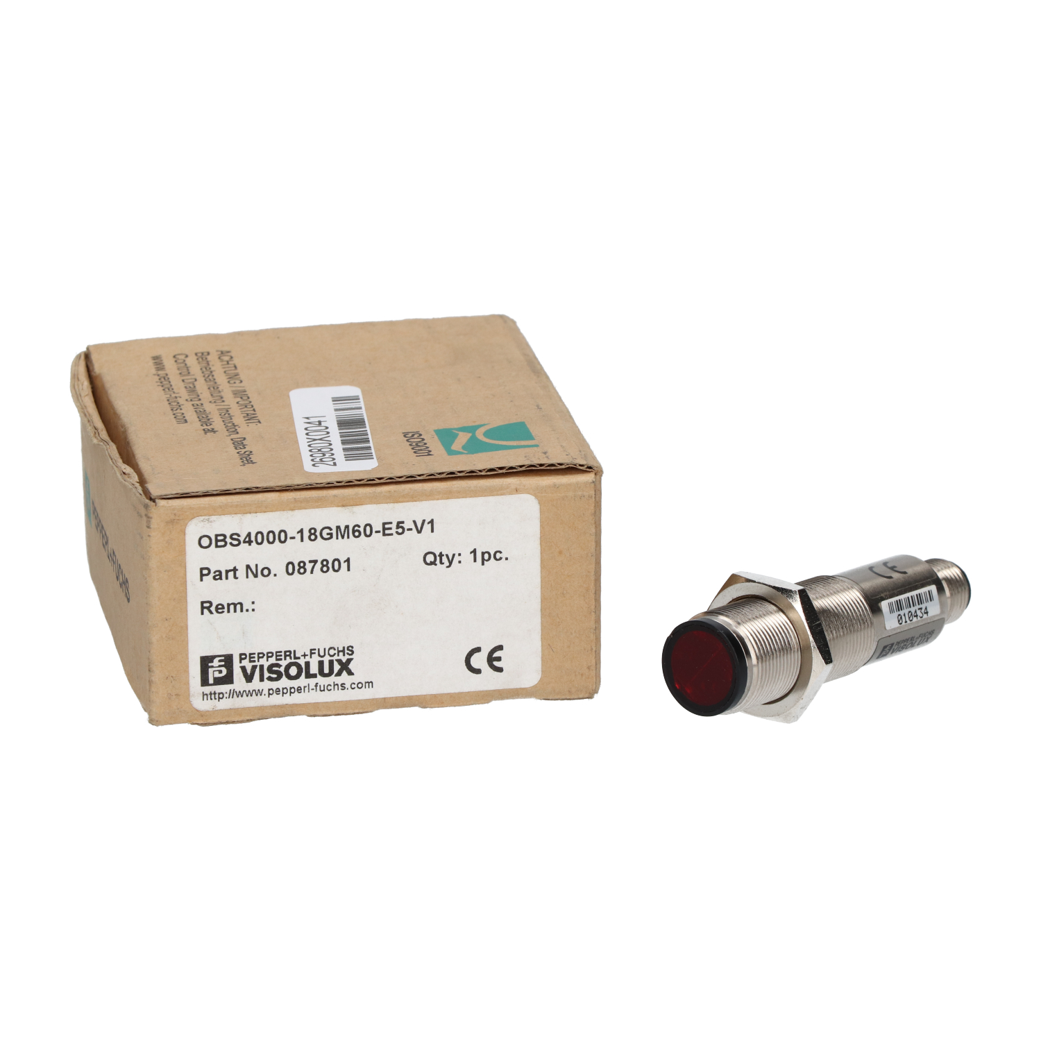 Pepperl+Fuchs OBS4000-18GM60-E5-V1 Retroreflective Photoelectric Sensor New NFP