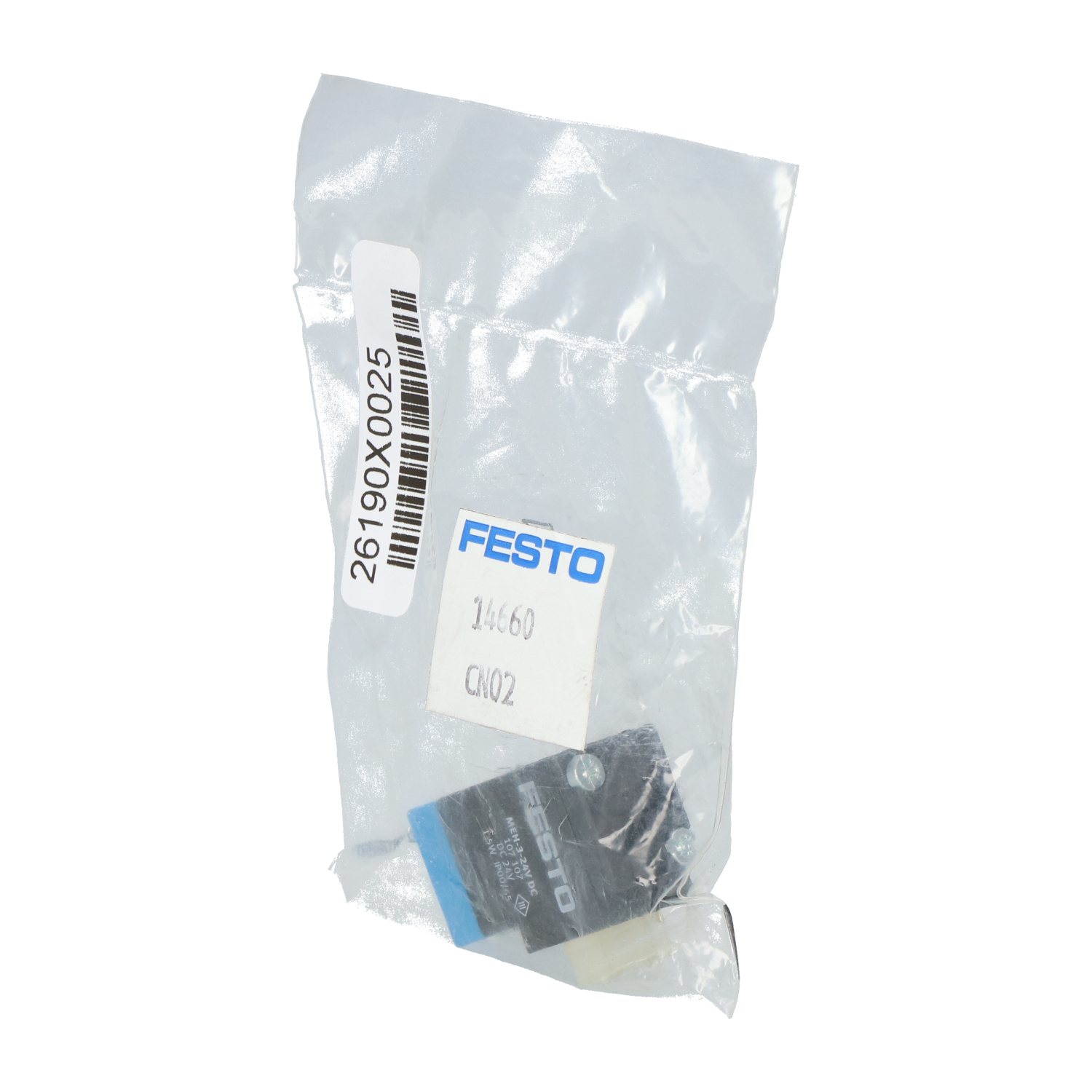 Festo MEH-3-24VDC Solenoid Coil Magnetspule New NFP Sealed