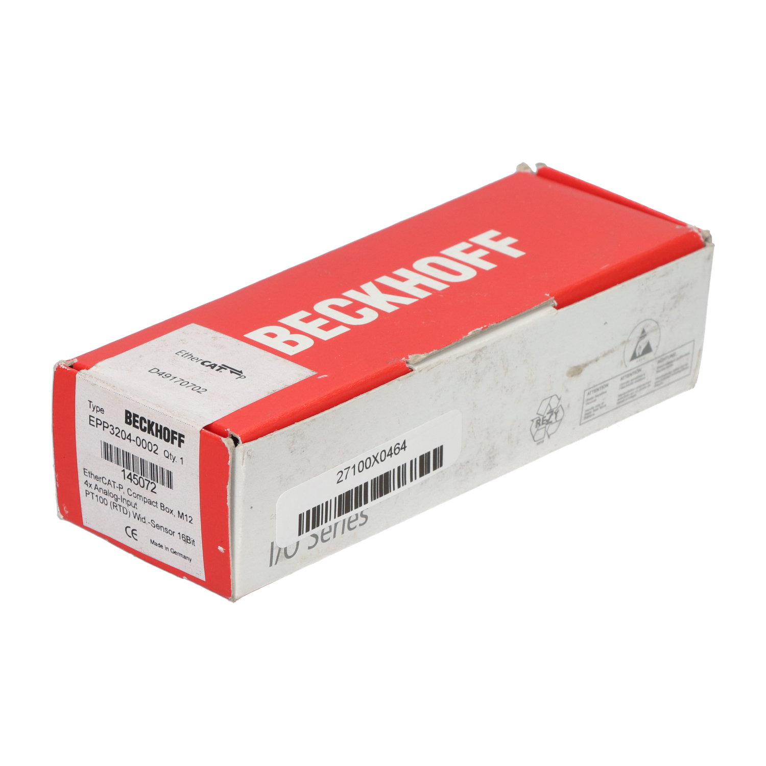 Beckhoff EPP3204-0002 New NFP Sealed