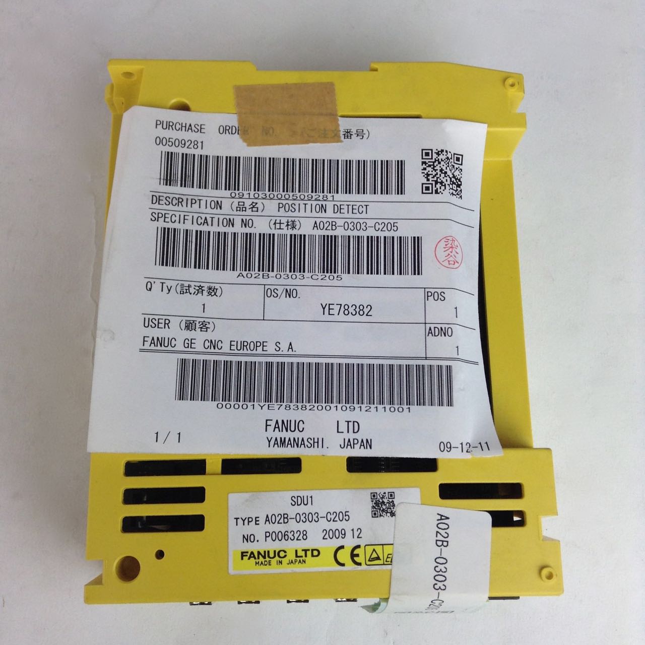 Fanuc SDU1 A02B-0303-C205 New - Position Detector