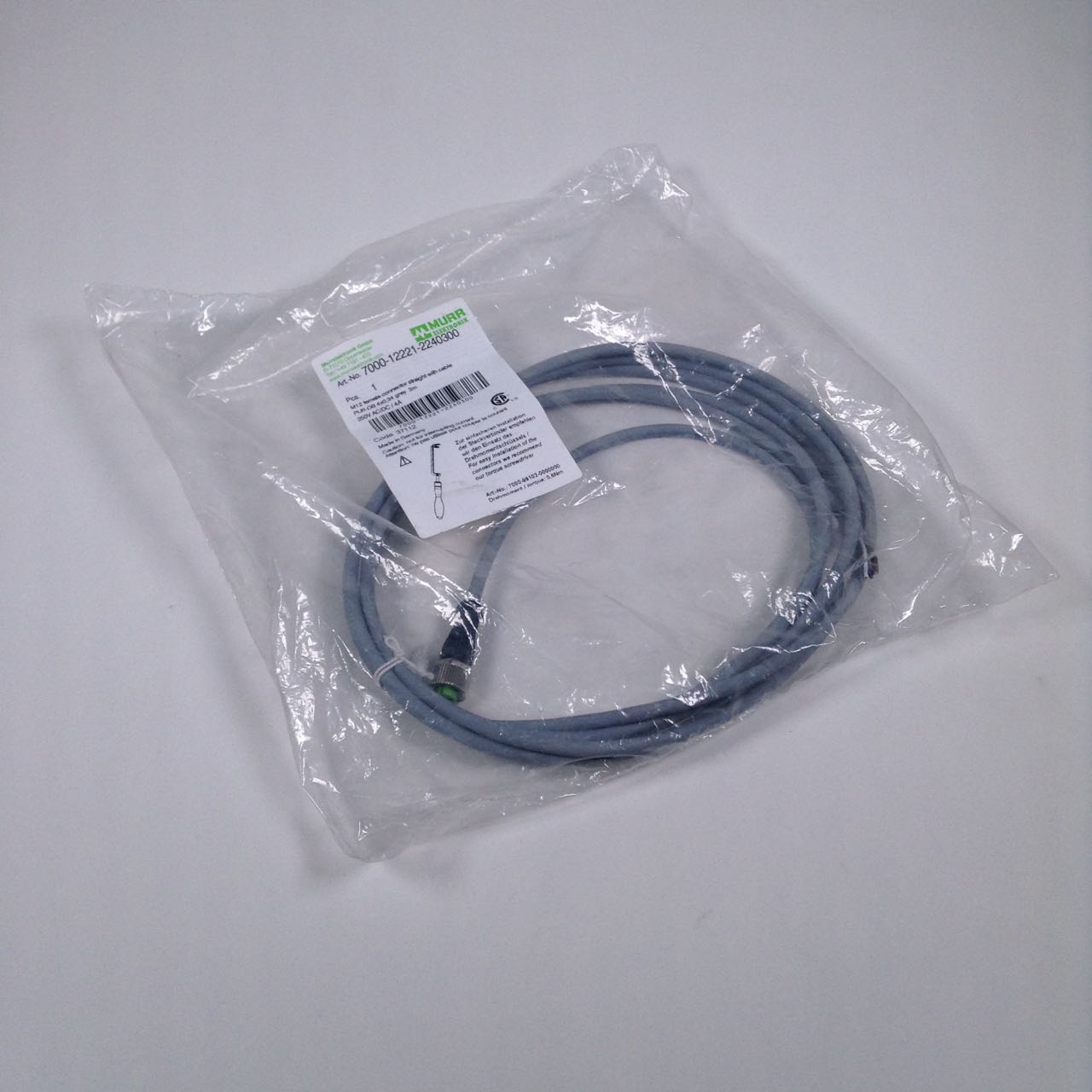 Murr Elektronik 7000-12221-2240300 M12 Female 0° With Cable NFP