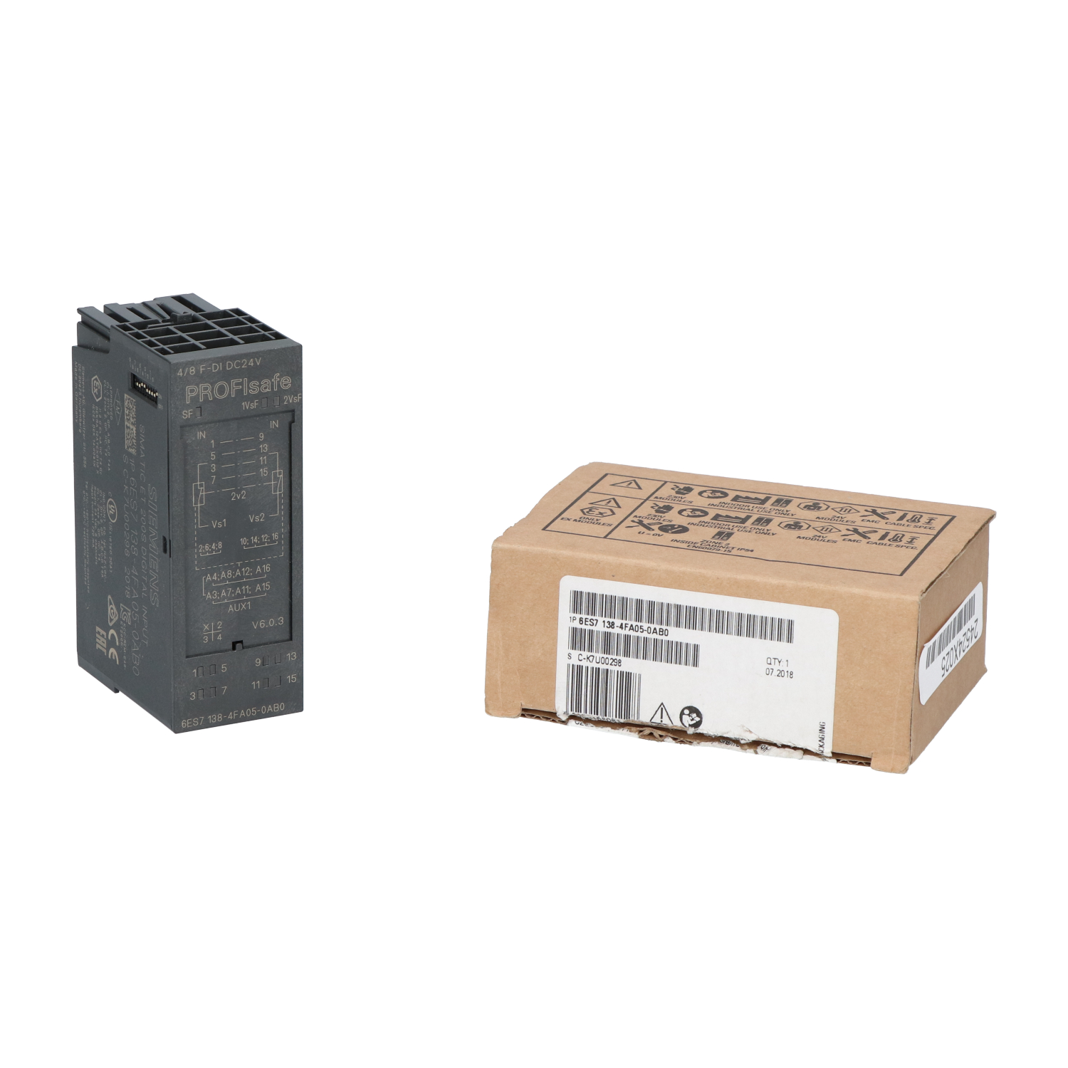 Siemens 6ES7138-4FA05-0AB0 PLC Expansion digital input moduel PROFIsafe ...