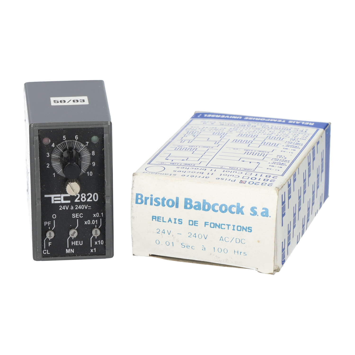 Tec Automatismes 2820 Plug-in Time Relay New NFP