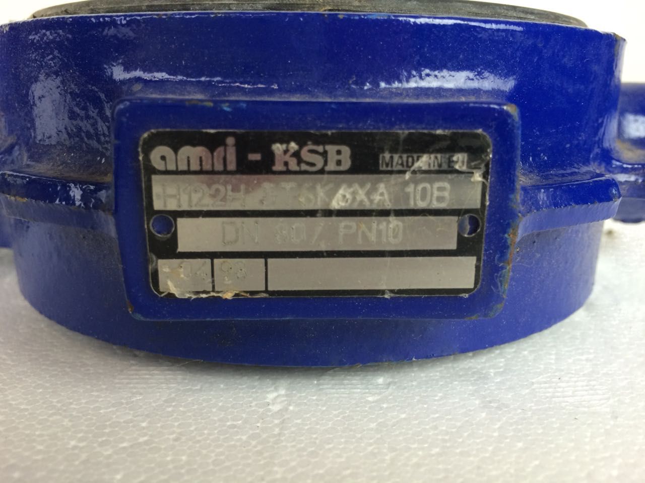 KSB Amri H122H 3T6K6XA 10B DN80 PN10 Butterfly Valve