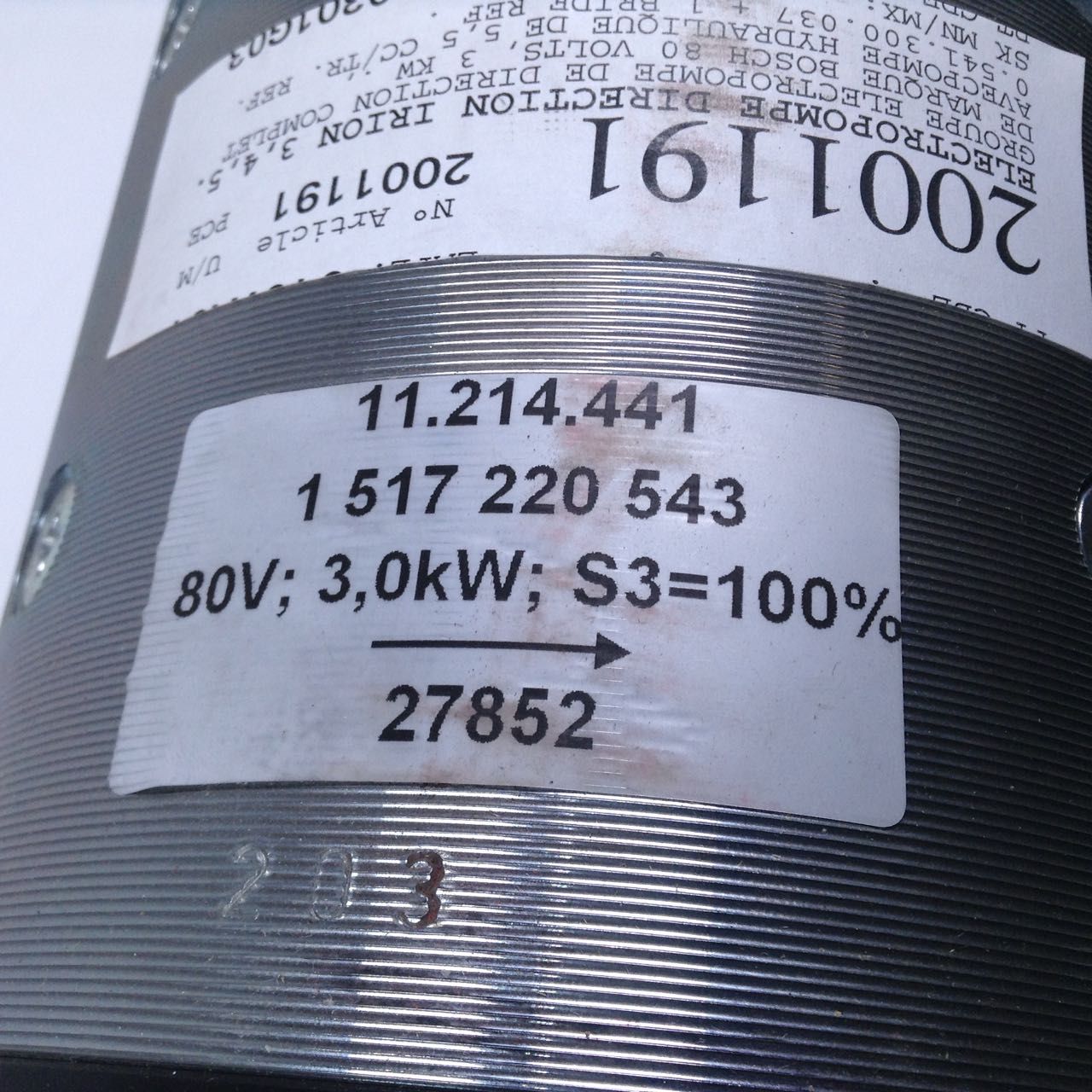 Bosch 0 541 300 037 80V 3kW 1515800013 Electro hydraulic Pump UMP