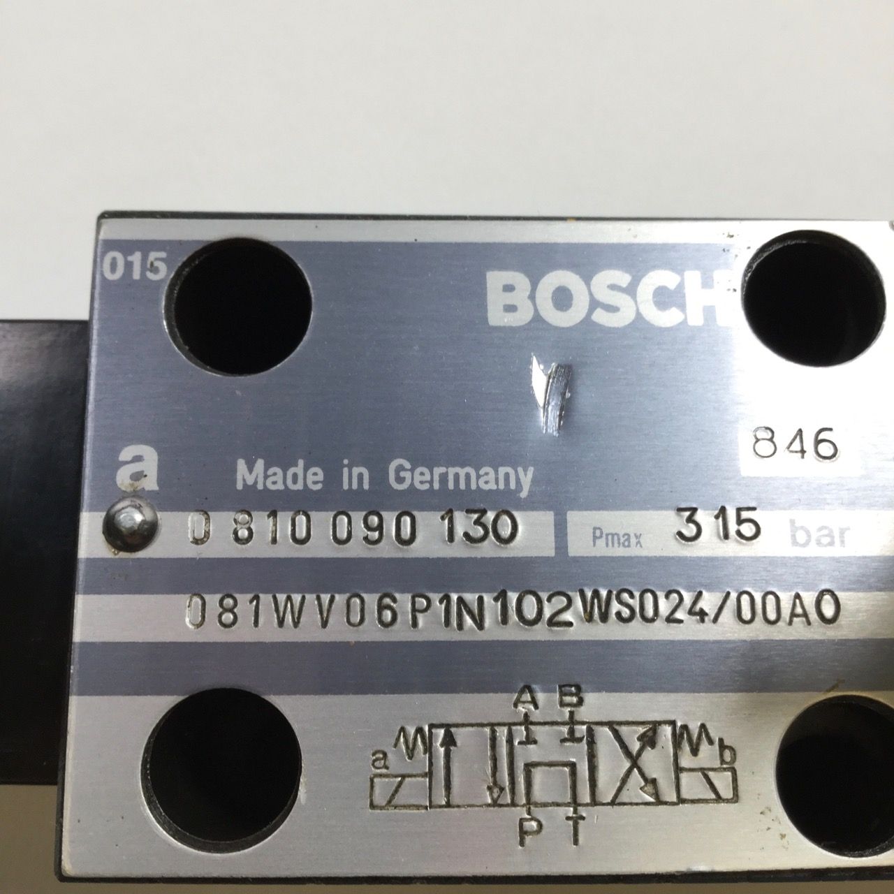 Bosch 0810090130 Ventil Valve block 315bar 0 810 090 130 Used UMP