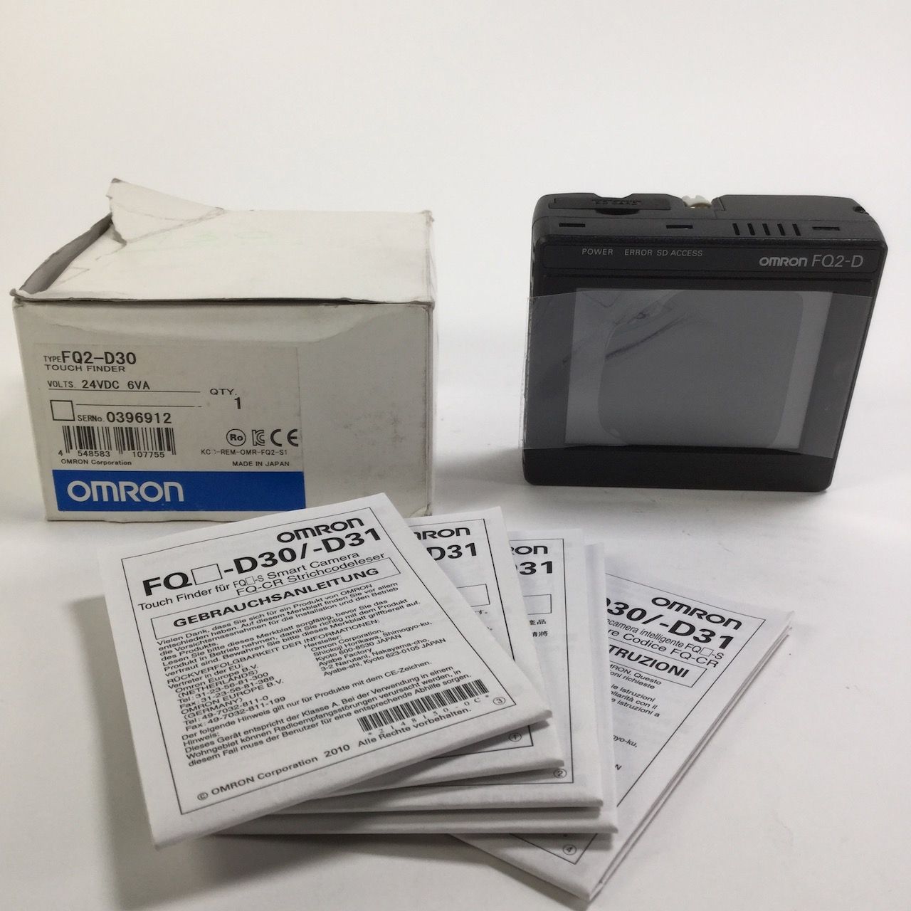 Omron FQ2-D30 Touch finder 24V DC 6VA New NFP