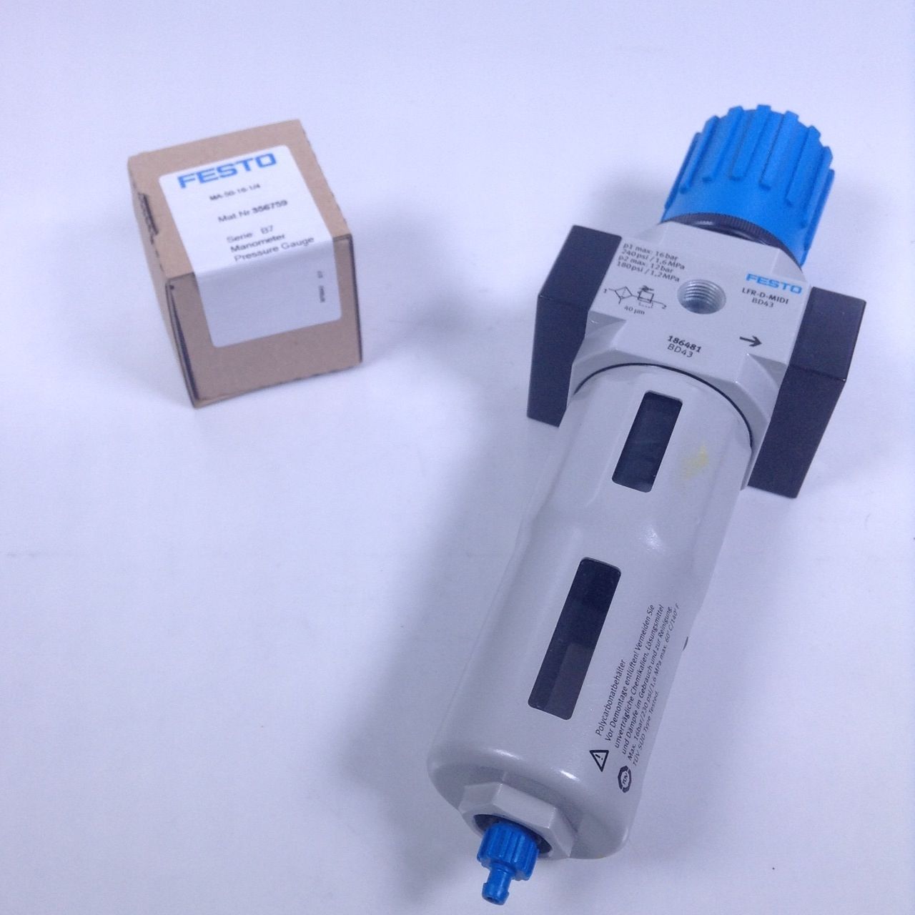 Festo LFR-1/4-D-MIDI Filter Regulator Filterregler 186481 NFP