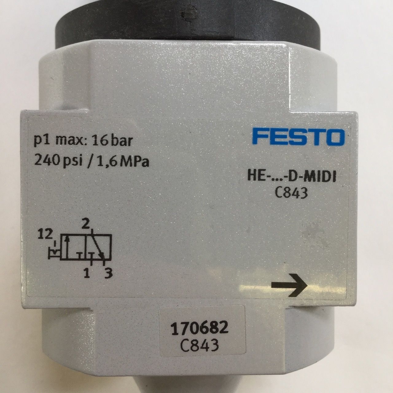 Festo HE-D-MIDI On-off valve Einschaltventil Start Ventil Grid 55mm New NFP