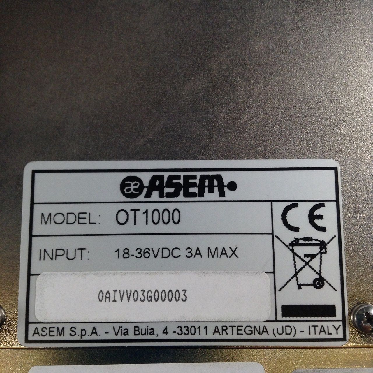 Asem OT1000 Operator interface panel display New NMP