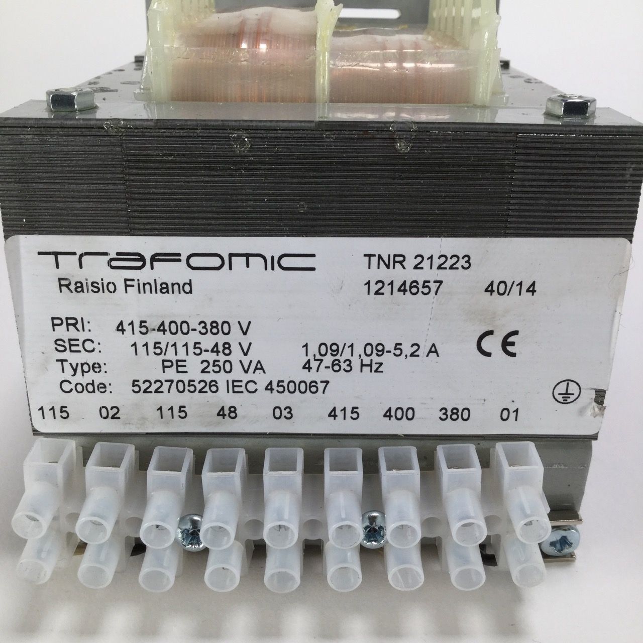 Trafomic TNR21223 Transformer Transformator 1214657-52270526 IEC 450067 ...