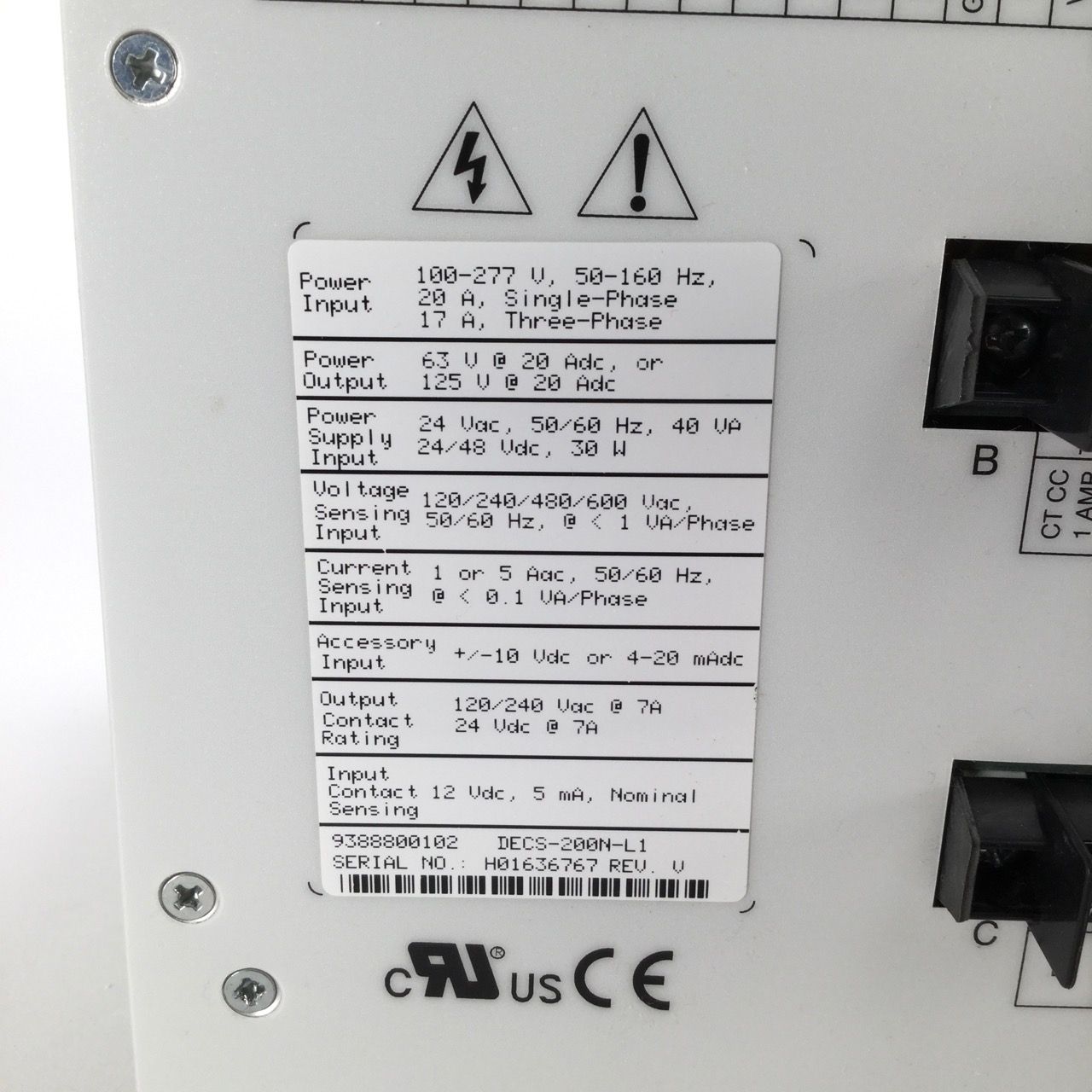 Basler DECS-200N-L1 Voltage Regulator AVR DECS 200N L1 New NFP