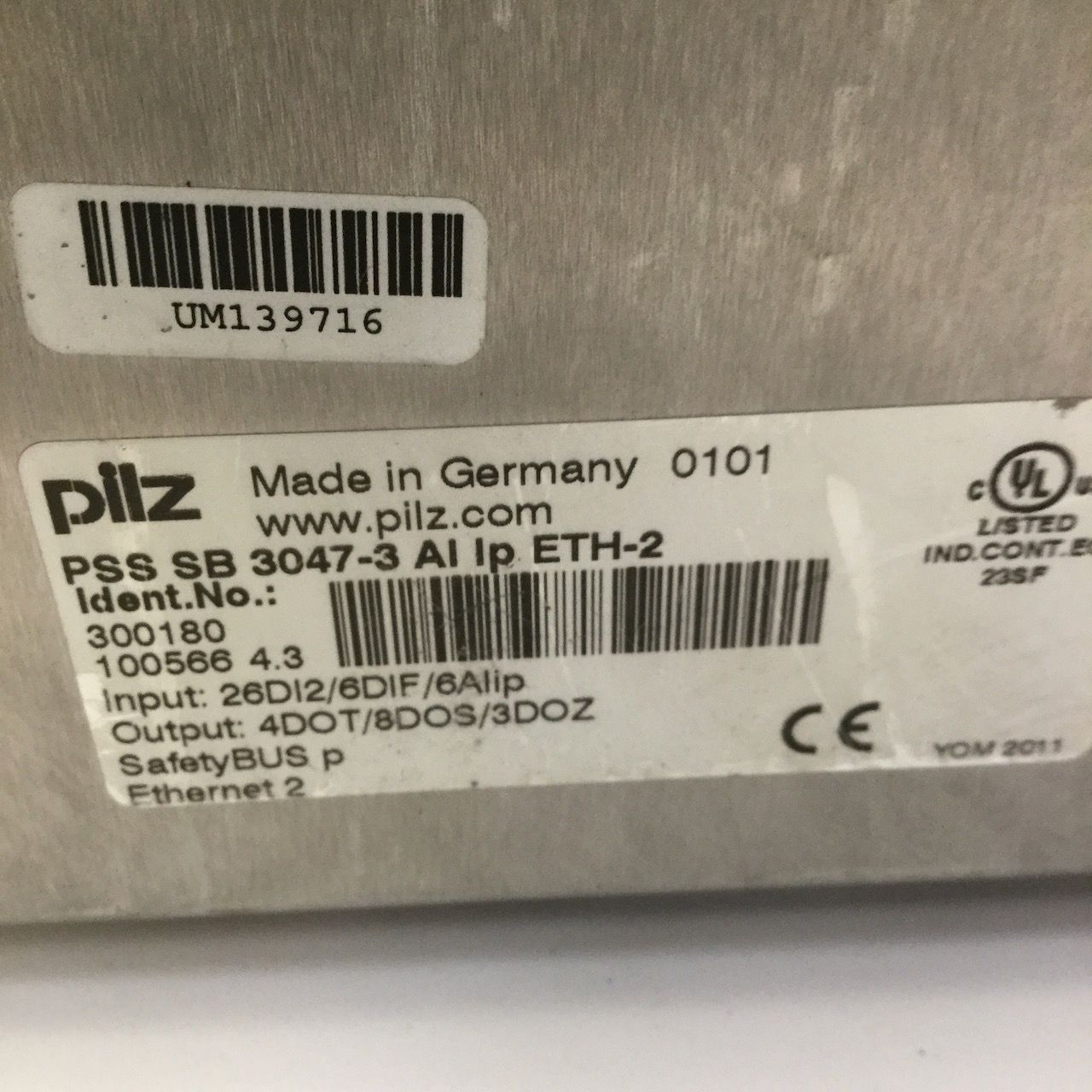 Pilz 300180 Industrial Control PSS SB 3047-3 AI Ip ETH-2 Used UMP