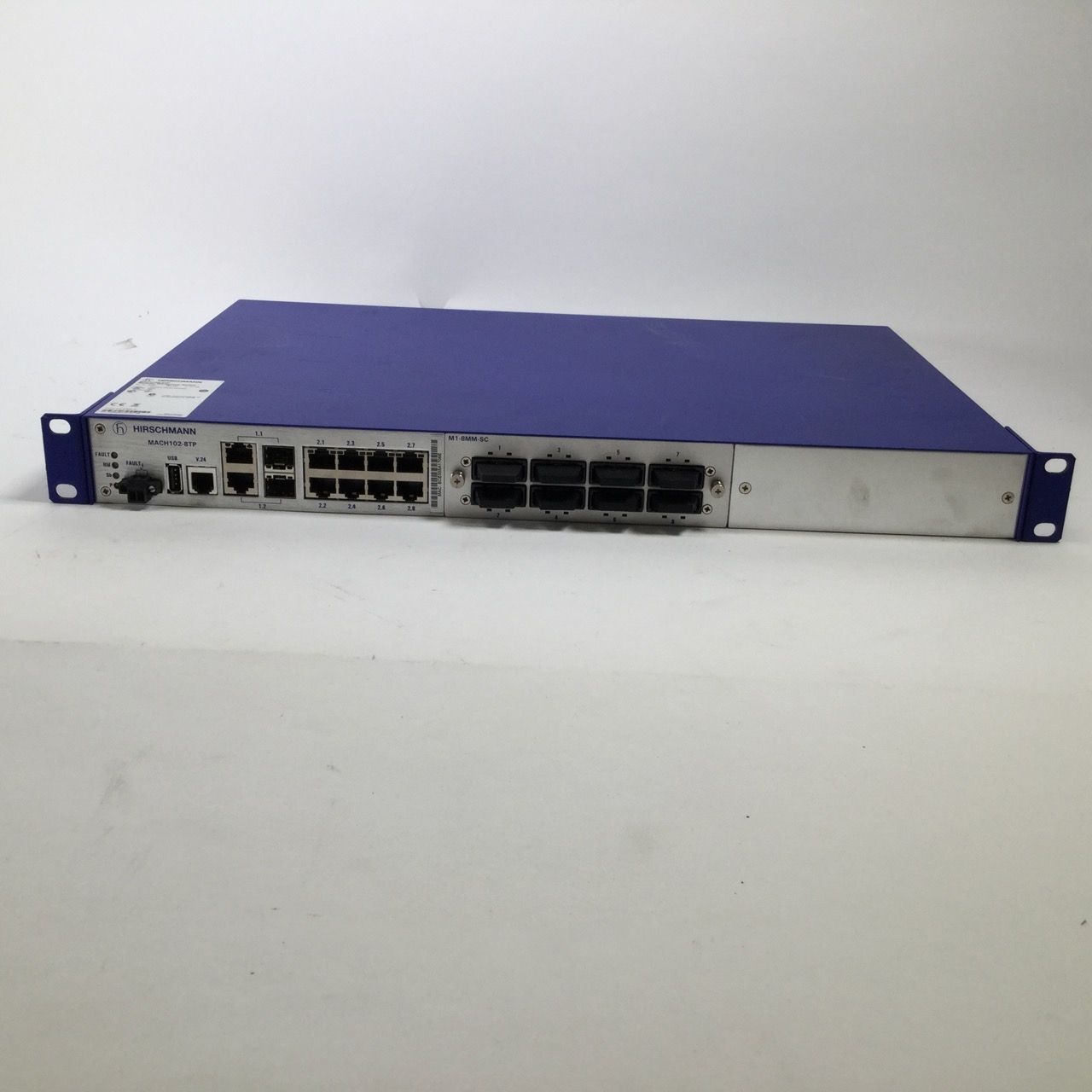 Hirschmann MACH102-8TP Modular Ethernet Workgroup switch Used UMP