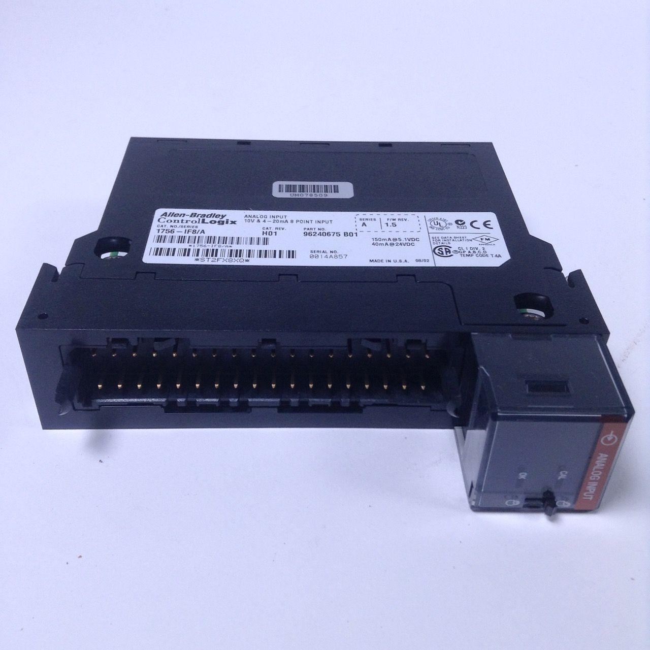 Allen Bradley 1756-IF8 Analog input 10V 8 point input ser A UMP