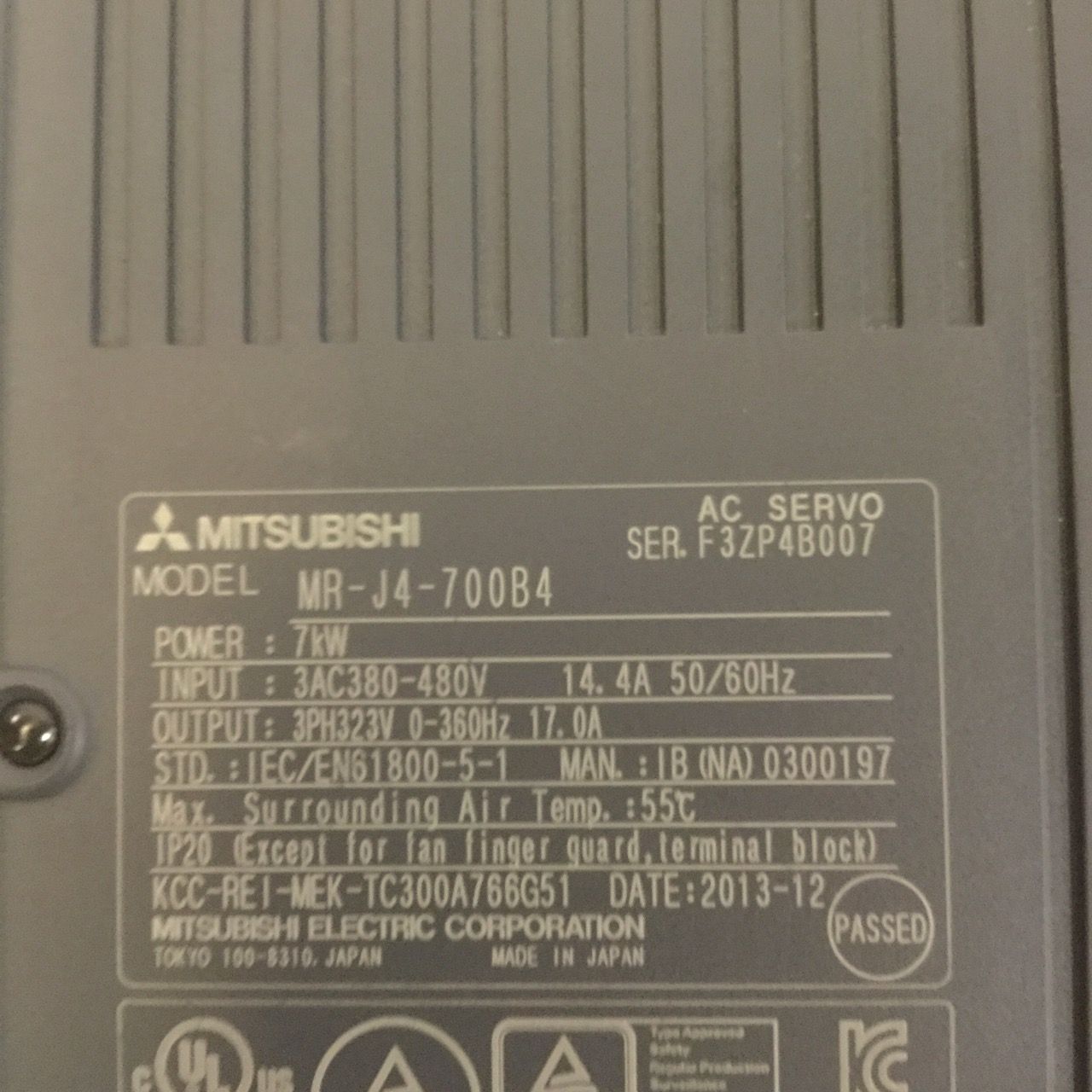 Mitsubishi Electric MR-J4-700B4 AC Servo Amplifier 7kW 3AC New NFP