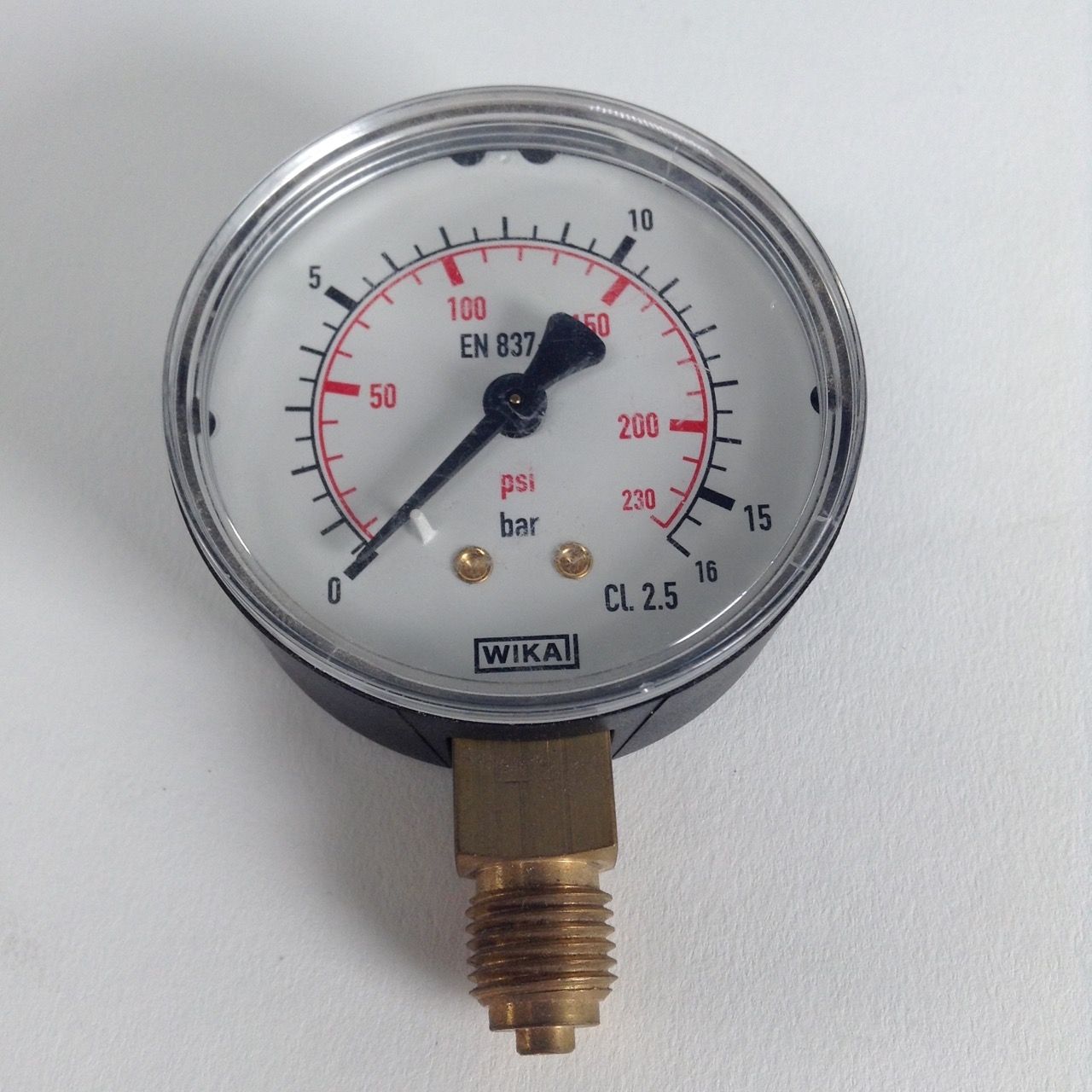 Wika EN 837-1 Manometer Pressure Gauge Druckanzeige 0-16Bar 0-230Psi ...