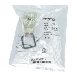 Festo PEV-1/4-WD-LED-24 Plug Connection New NFP Sealed