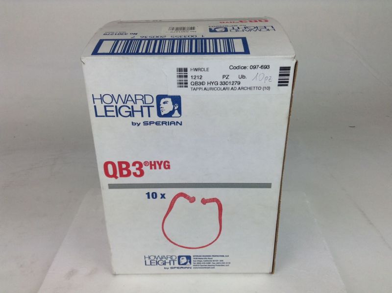 Howard Leight QB3-HYG Banded Earplugs (6 Pieces)