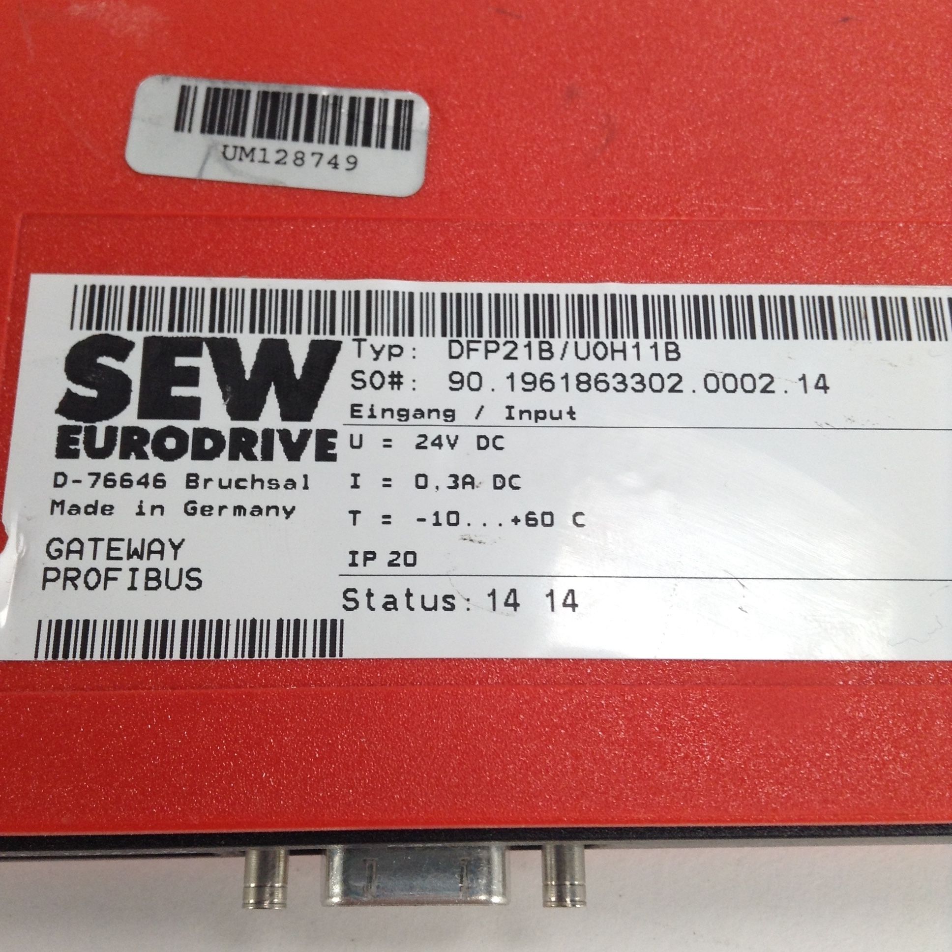 Sew Eurodrive DFP21B/UOH11B Gateway Profibus DFP21B UOH11B Used UMP