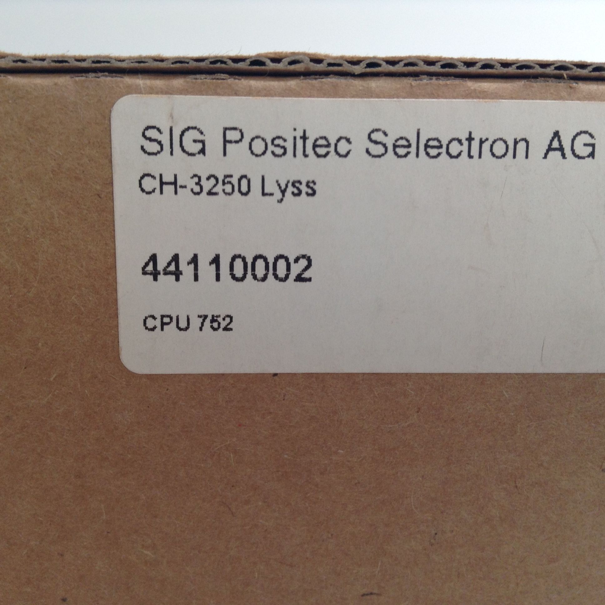 Selectron CPU752 Selectron MAS CPU PLC processing unit 752 NEW NFP