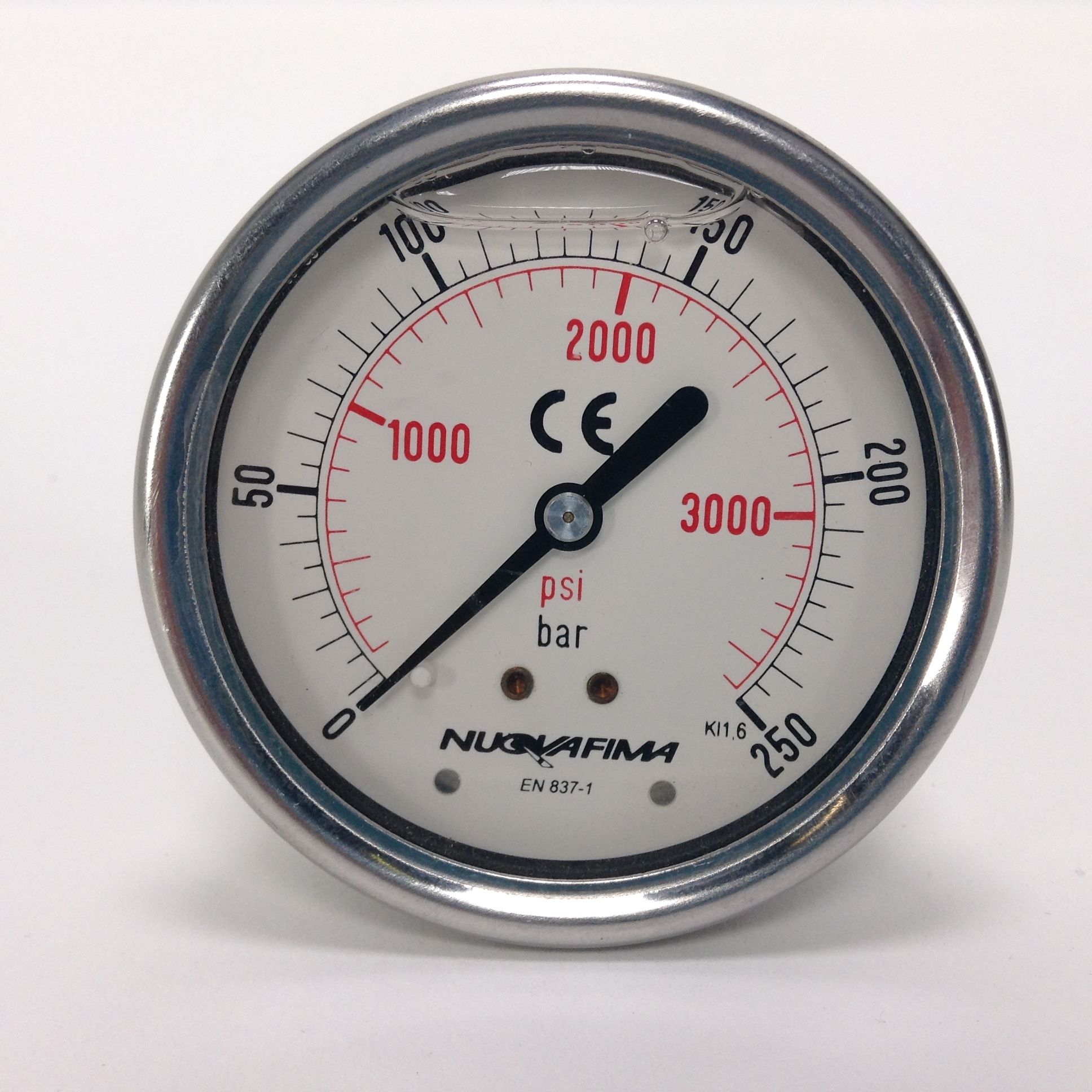 Nuova Fima EN 837-1 gauge manometer 0-250 bar 0-3600 psi NEW NMP