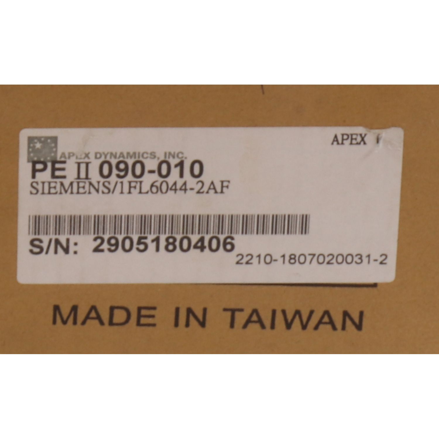 Apex Dynamics Inc PEII090-010 | Maxodeals