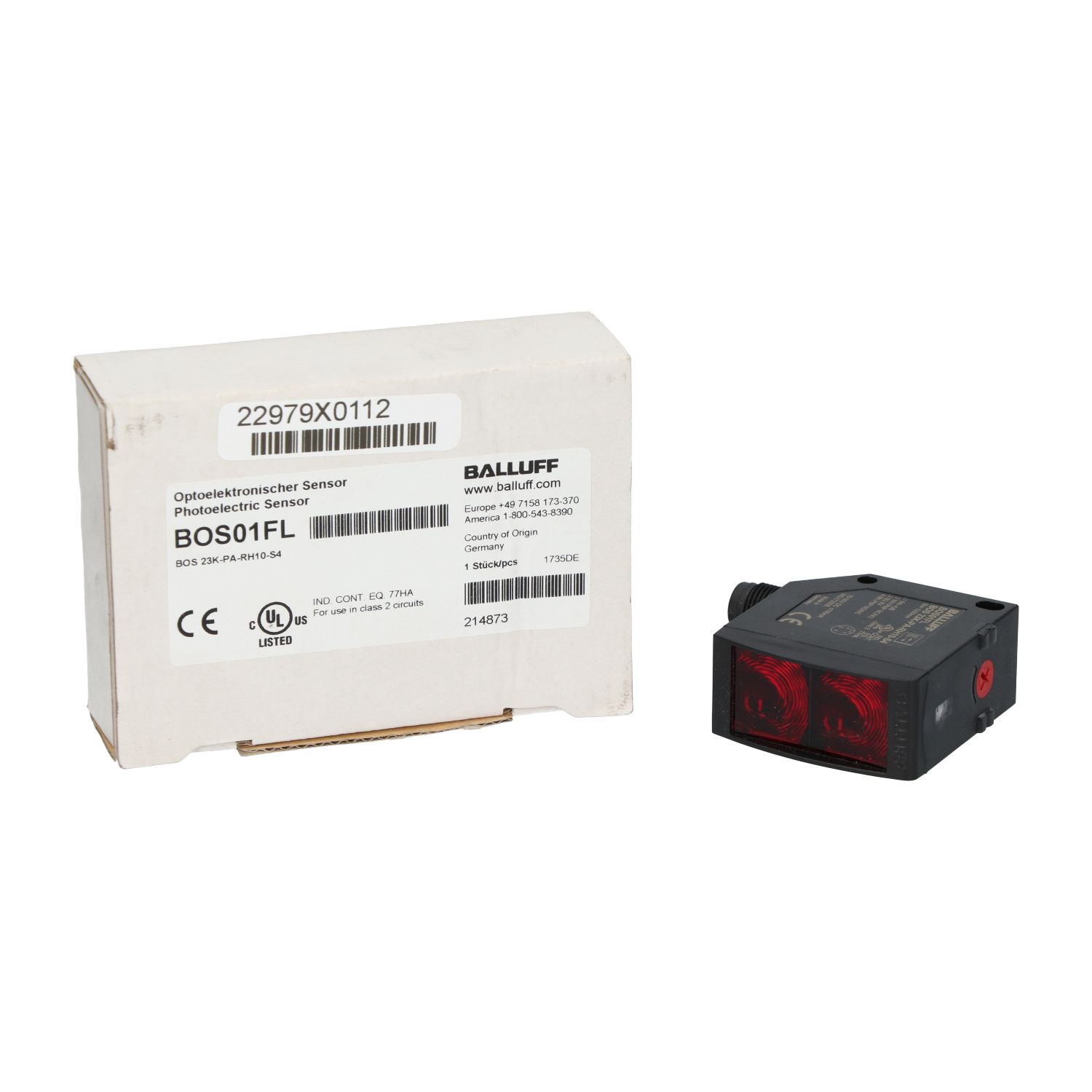 Balluff BOS01FL photoelectric sensor New NFP