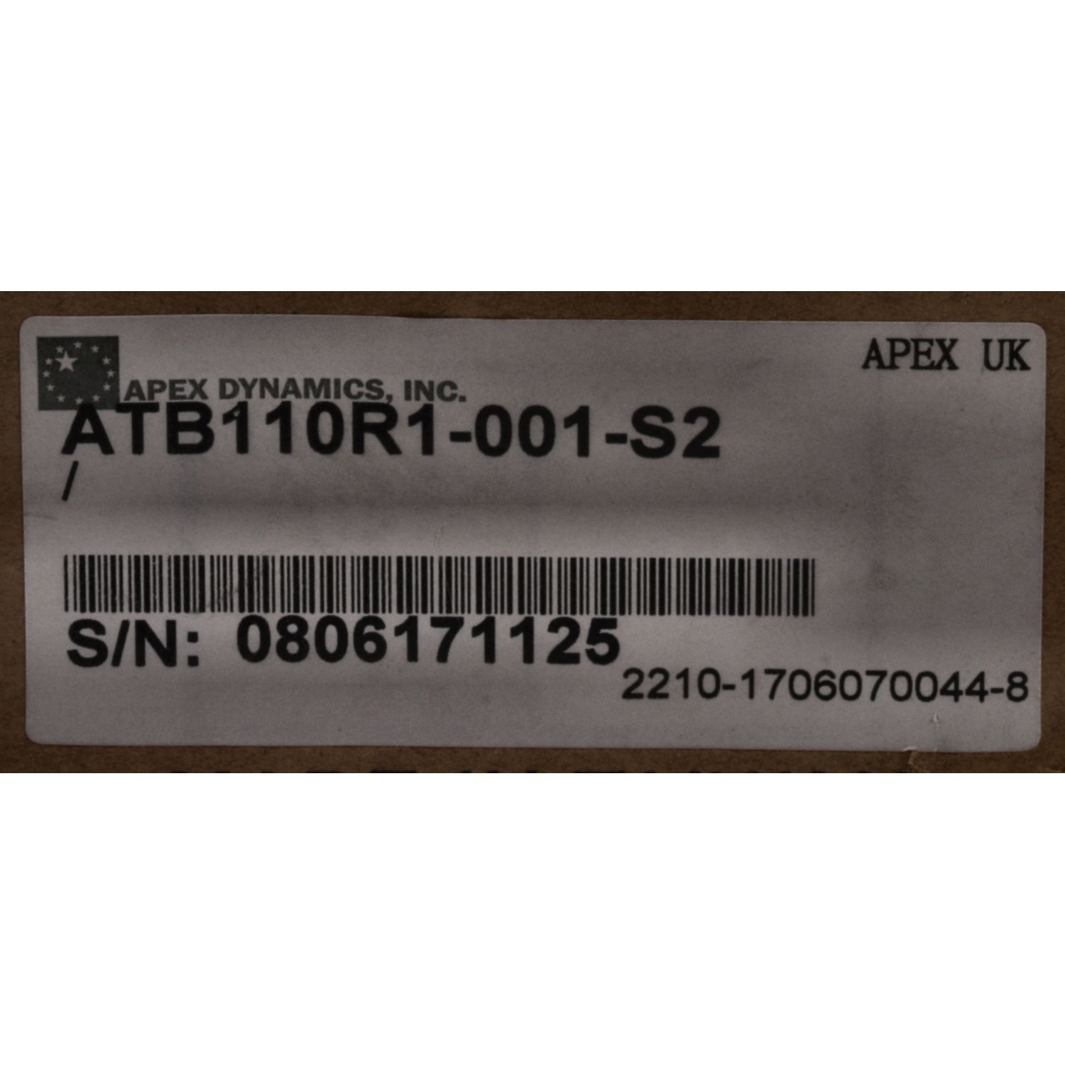 Apex Dynamics Inc ATB110R1-001-S2 | Maxodeals