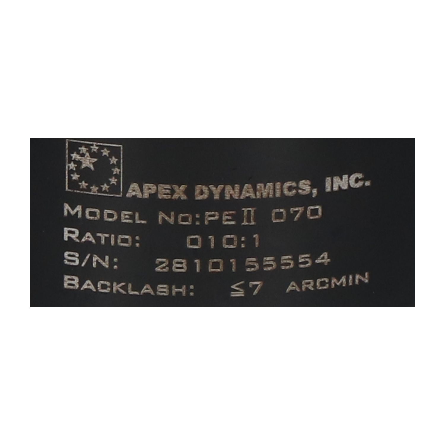 Apex Dynamics Inc PEII070-010 | Maxodeals