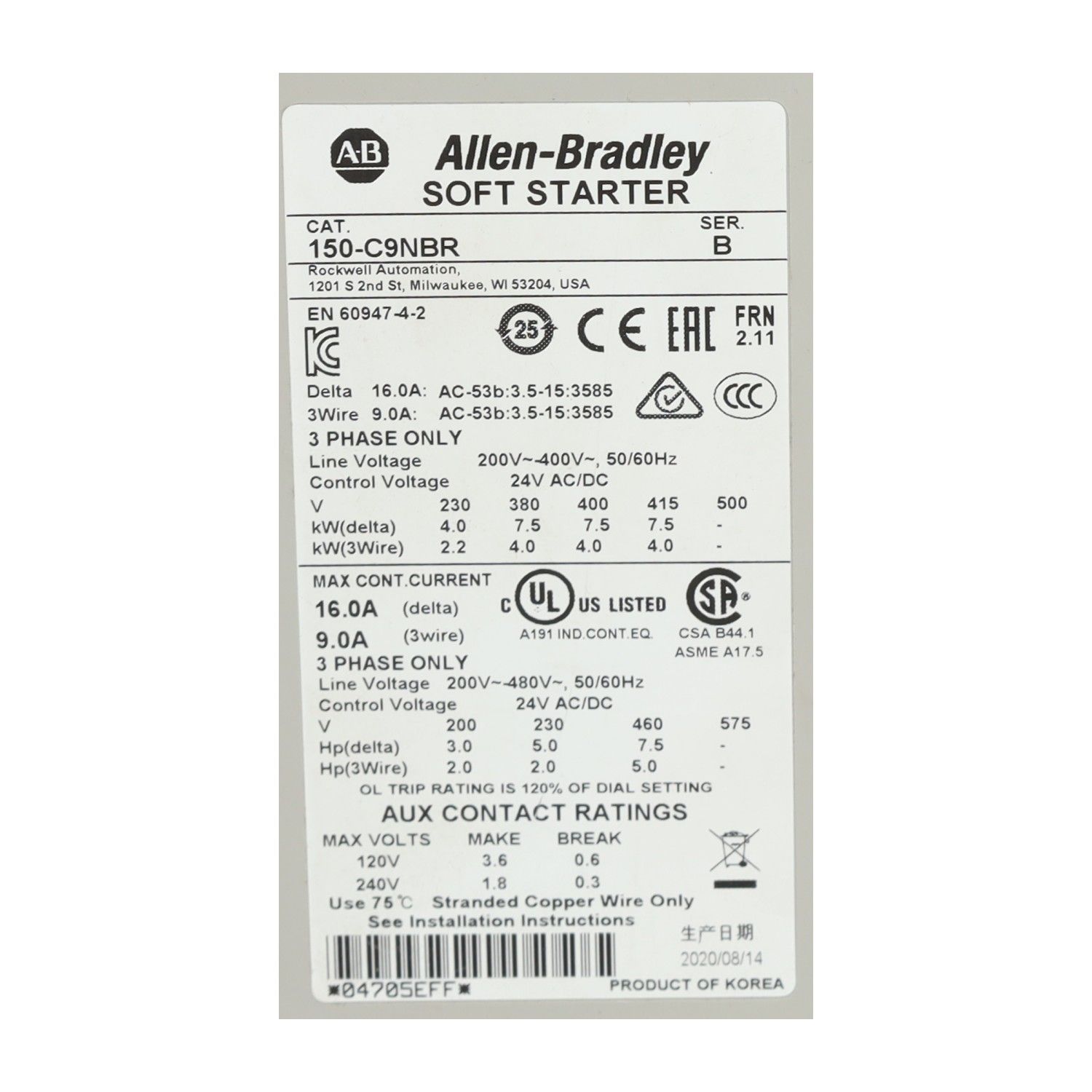 Allen-Bradley 150-C9NBR-B | Maxodeals