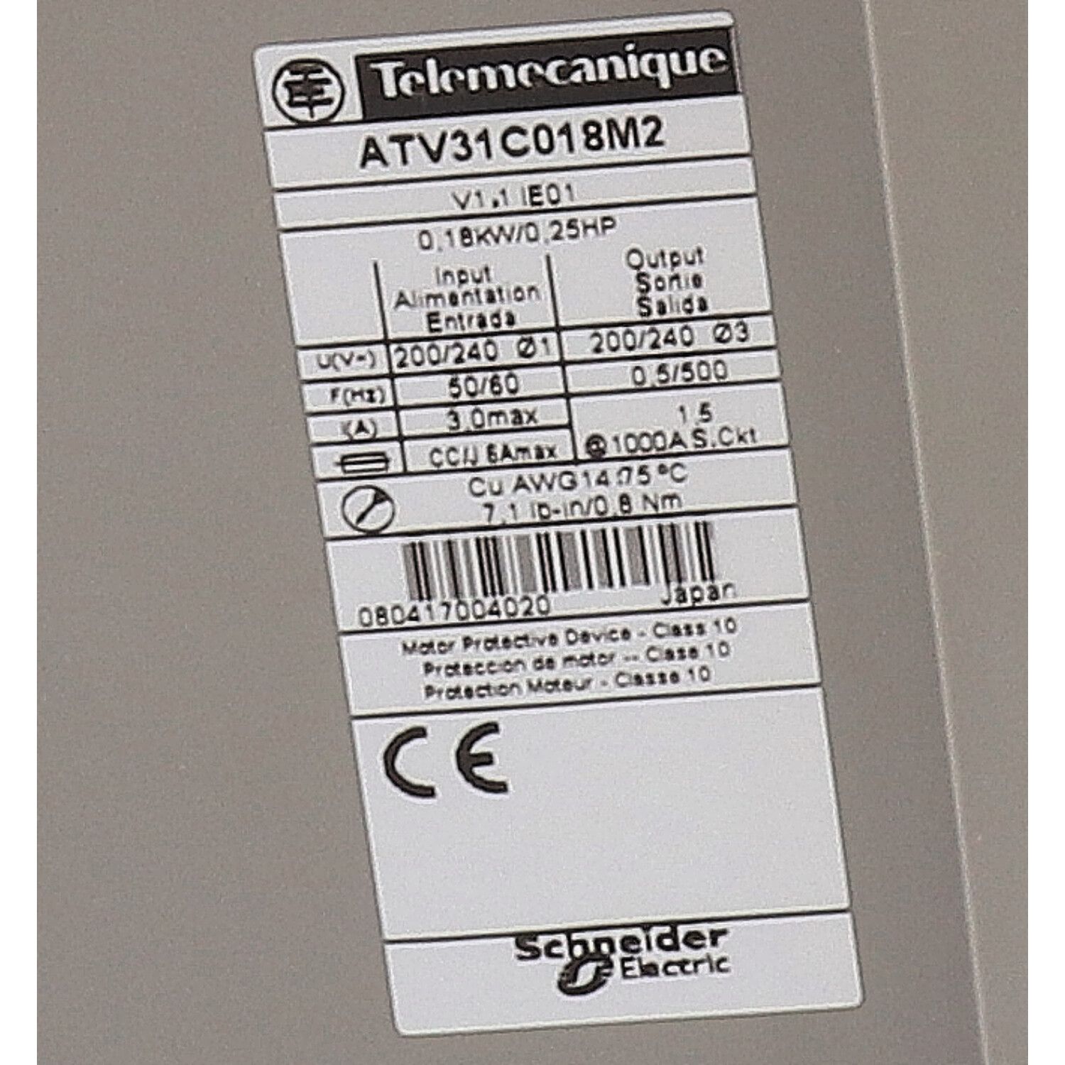 Telemecanique ATV31C018M2 | Maxodeals