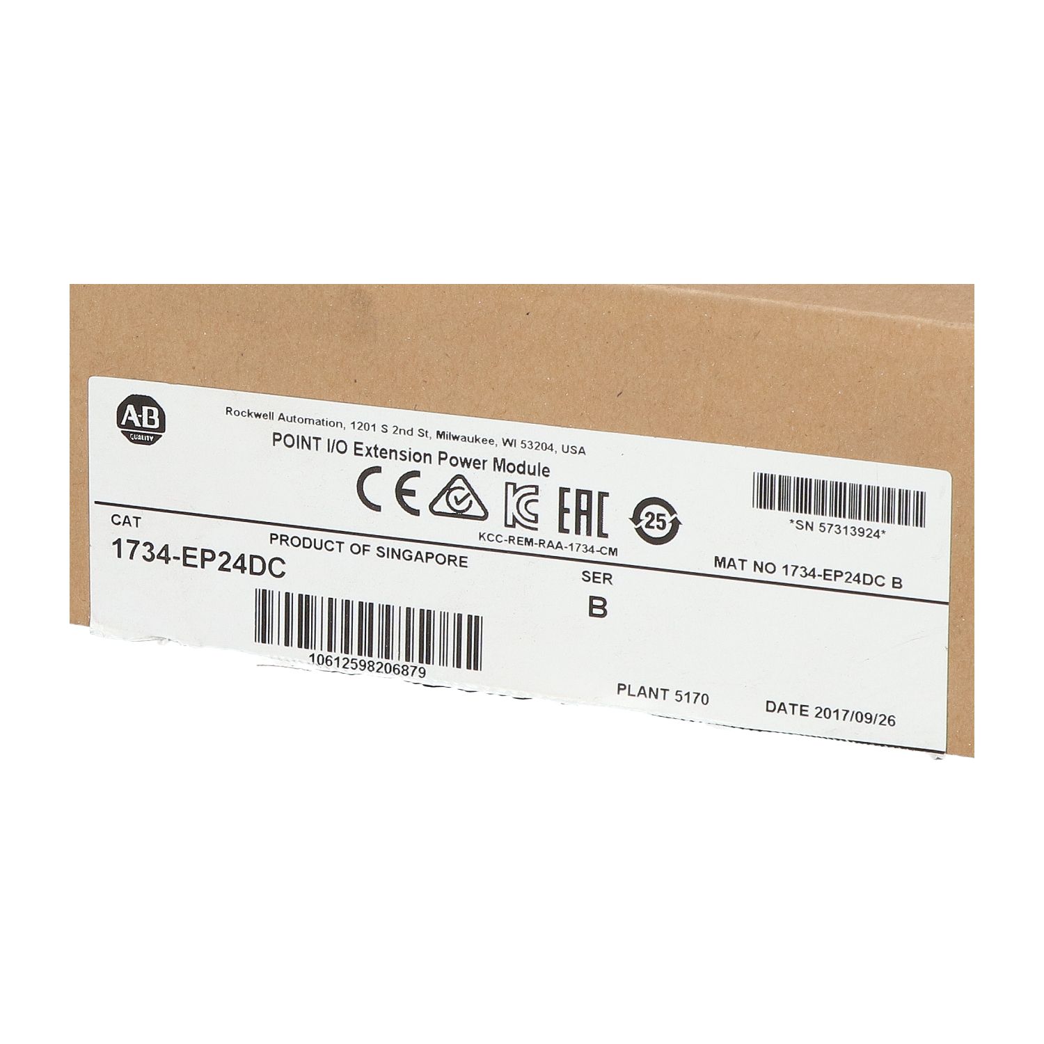 Allen-Bradley 1734-EP24DC Point I/O extension power module ser B New NFP