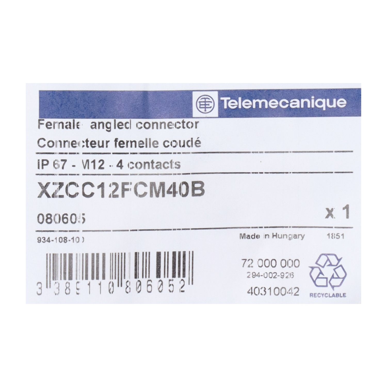 Schneider Electric XZCC12FCM40B | Maxodeals