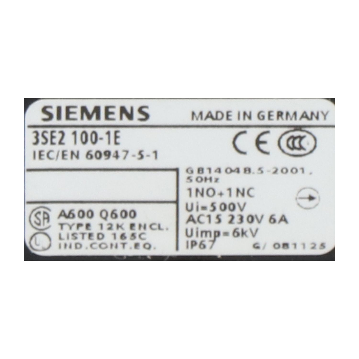 Siemens 3SE2-100-1E | Maxodeals