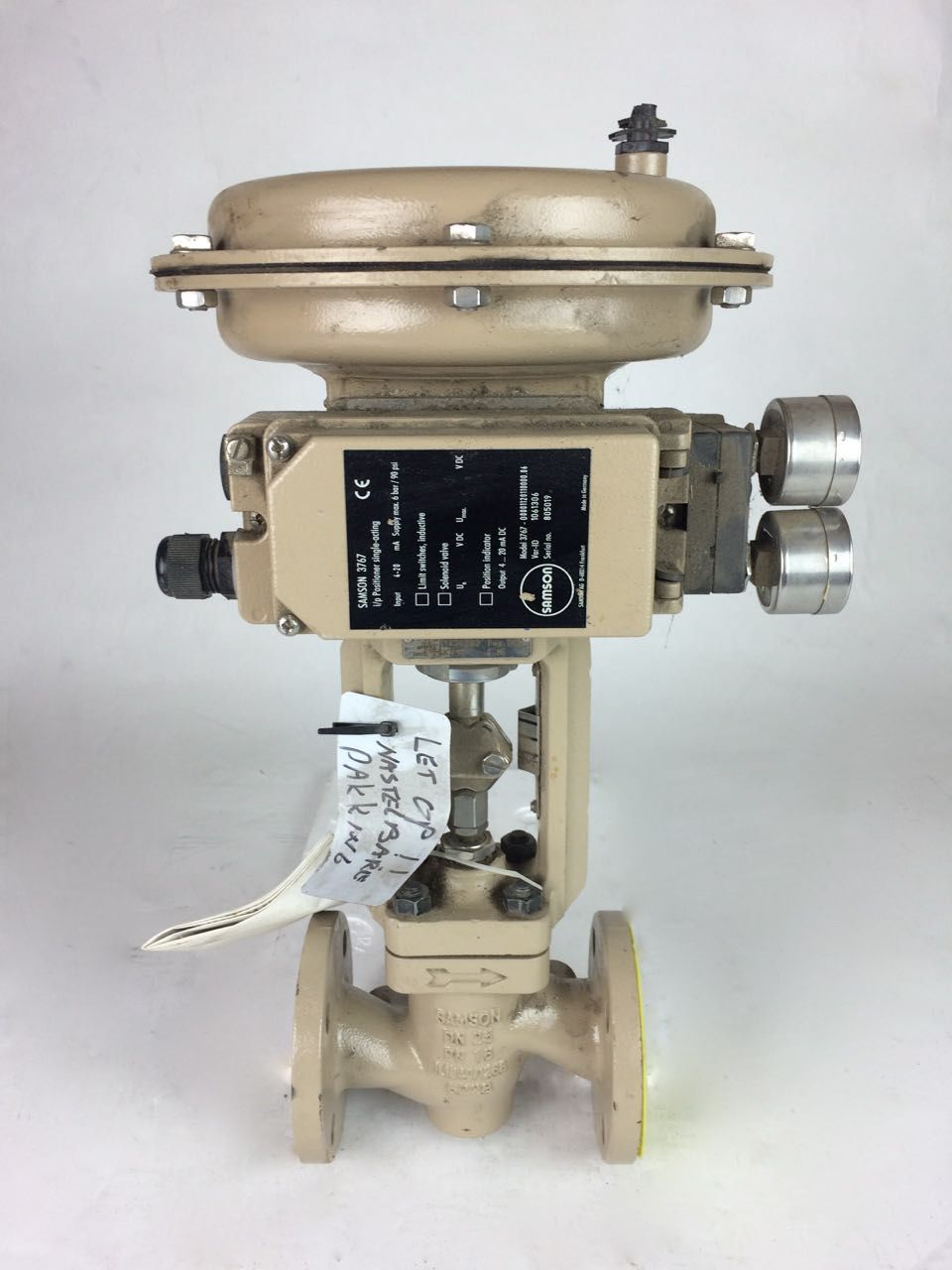 Samson 3277 DN25 PN16 Pneumatic Actuator + 3767 Positioner S-A