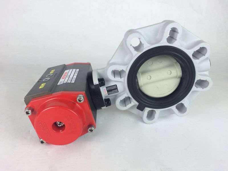 FIP FK/CP DE Butterfly Valve + Actuator DN100 4" PN10 PPGR FPM PP