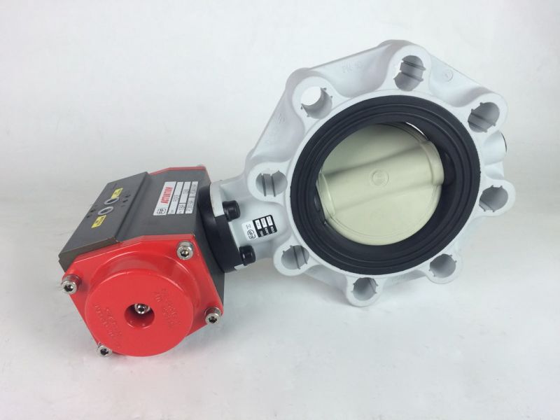FIP FK/CP DE Butterfly Valve + Actuator DN125 5" PN10 PPGR FPM PP