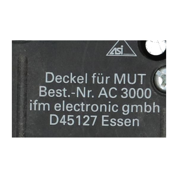 IFM Electronic AC3000 AS-Interface module cover Used UMP