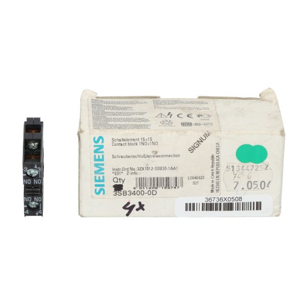 Siemens 3SB3400-0D | Maxodeals