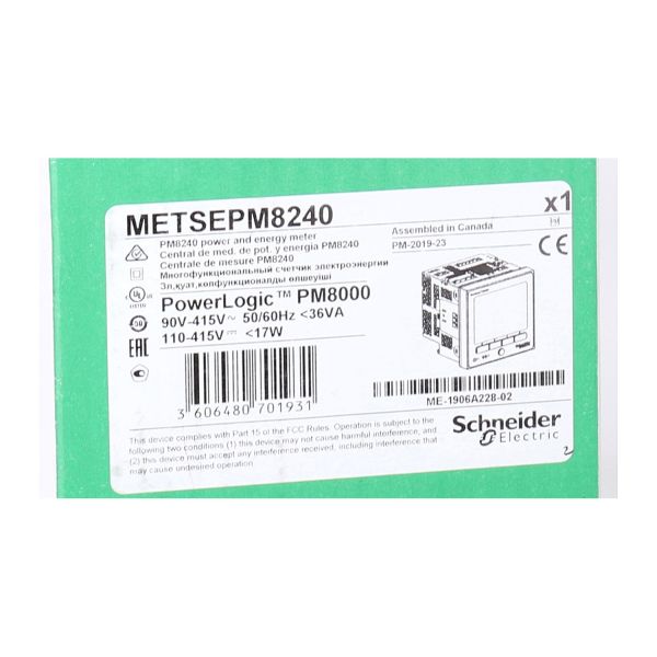 Schneider Electric METSEPM8240 PowerLogic PM8000 power and energy meter ...
