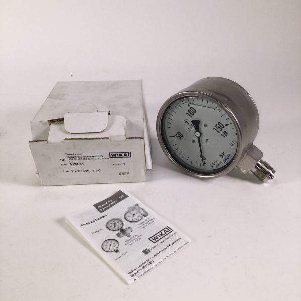 Wika 232.30.100 Pressure Gauge Druckmessgerät New NFP