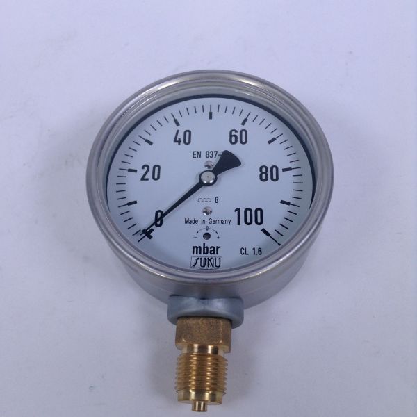 Suku Pressure gauge manometer 0-100 mbar UMP