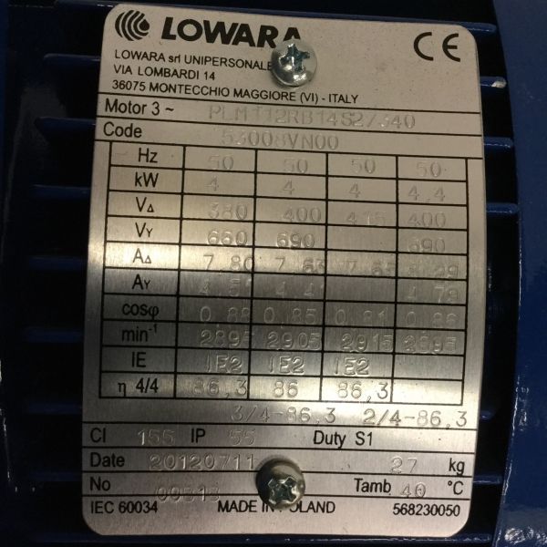 Lowara PLM112RB14S2/340 Industrial Pump Pumpe New NMP