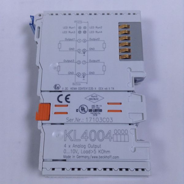 Beckhoff KL4004 4 Channel Analog Output Terminal - NMP