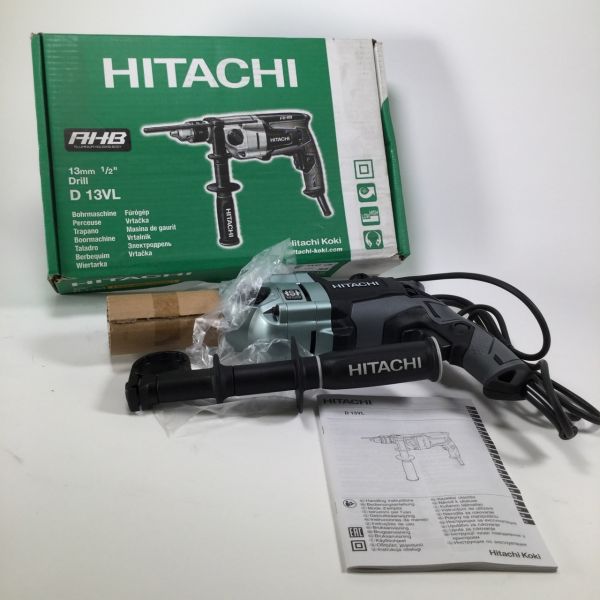 Hitachi D13VL Electric Drill Elektrik 13mm 1/2" Bohrschrauber New NFP