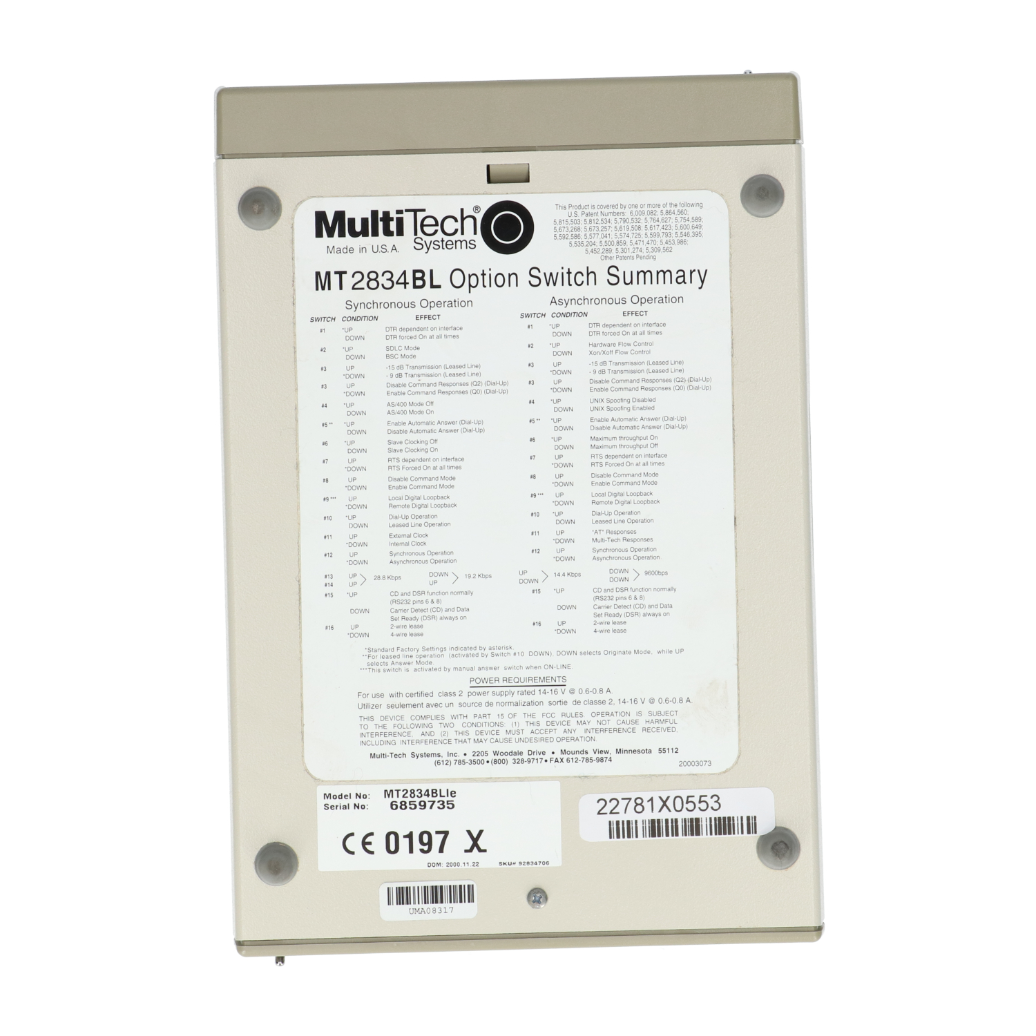Multi Tech MT2834BL | Maxodeals