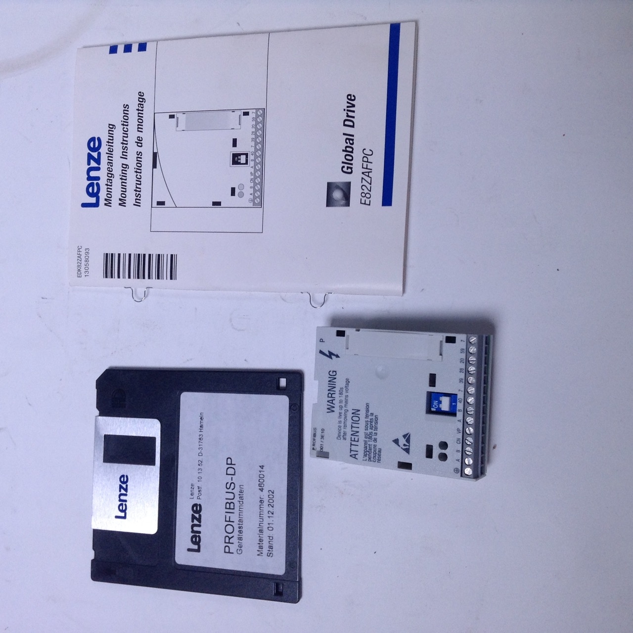 Lenze E82ZAFPC001 Profibus DP function module NFP