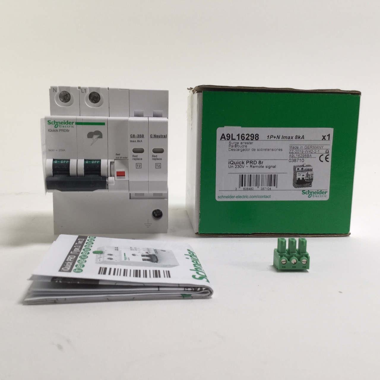 Schneider Electric A9L16298 Acti 9 IQuick PRD8r modular surge arrester ...