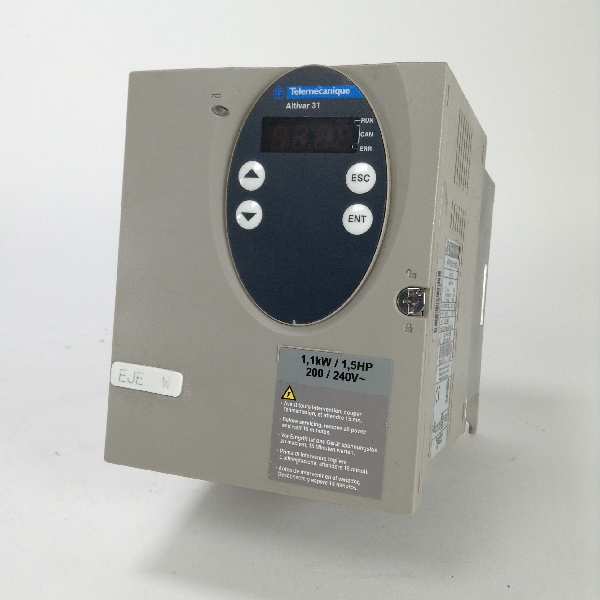 Telemecanique ATV31HU11M2 Variable speed drive Altivar 31 1.1kW 1.5HP Used UMP